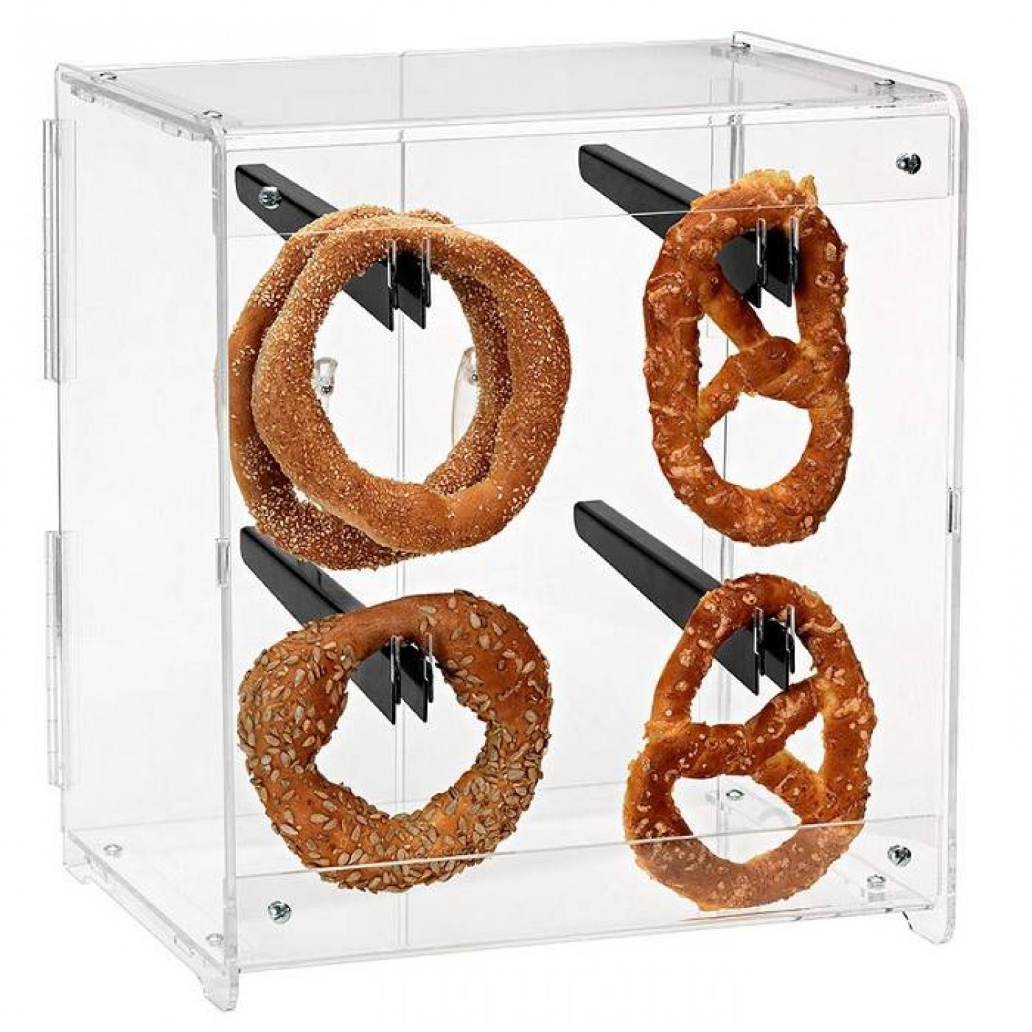 Βιτρίνα για κουλούρια plexiglass 4 θέσεων 42x33x48cm Garibaldi VIT08-4P