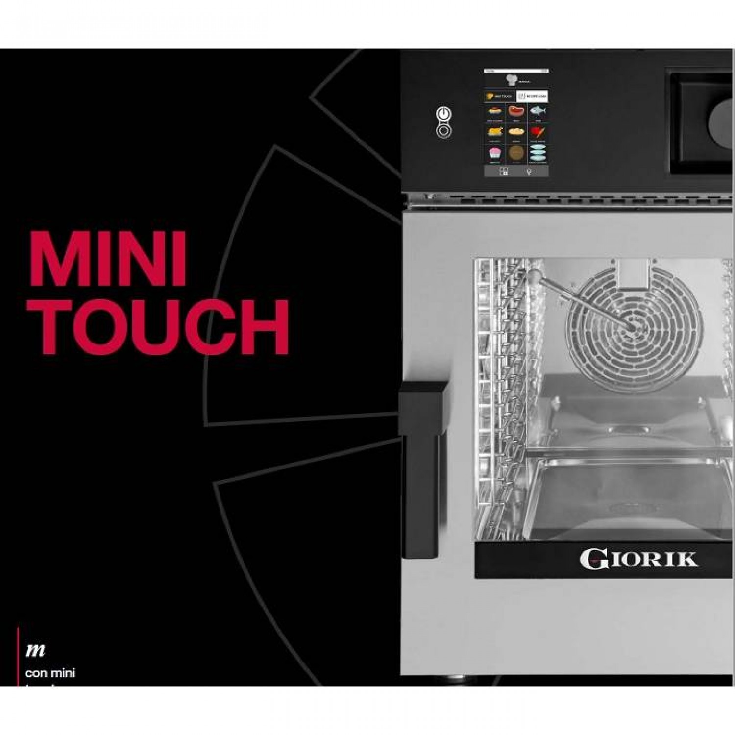 Φούρνος κυκλοθερμικός ατμού στενός 52cm 6*GN1/1 combi GIORIK KORE KM061M